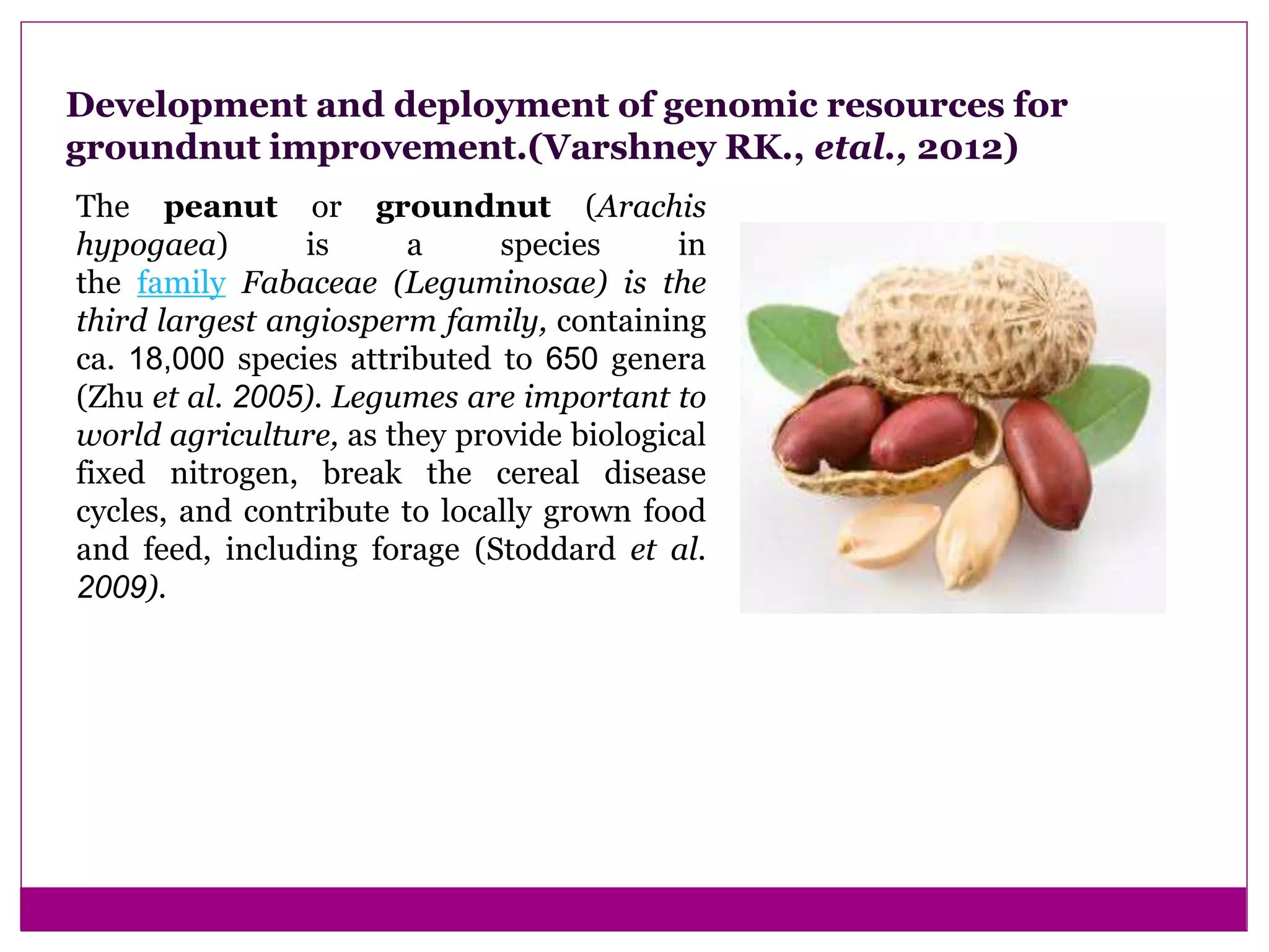 Genomic aided selection for crop improvement | PPTX