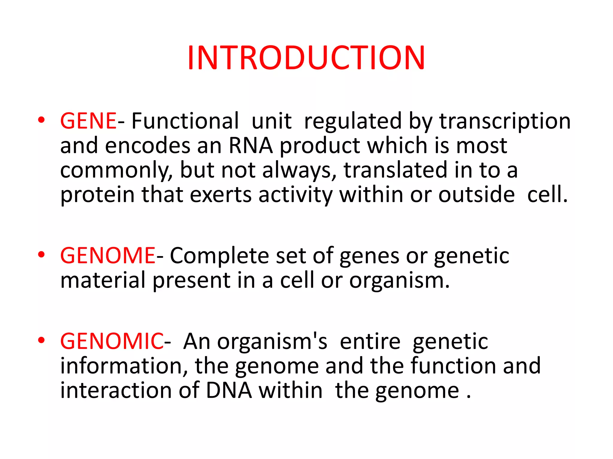 Genomic databases | PPTX