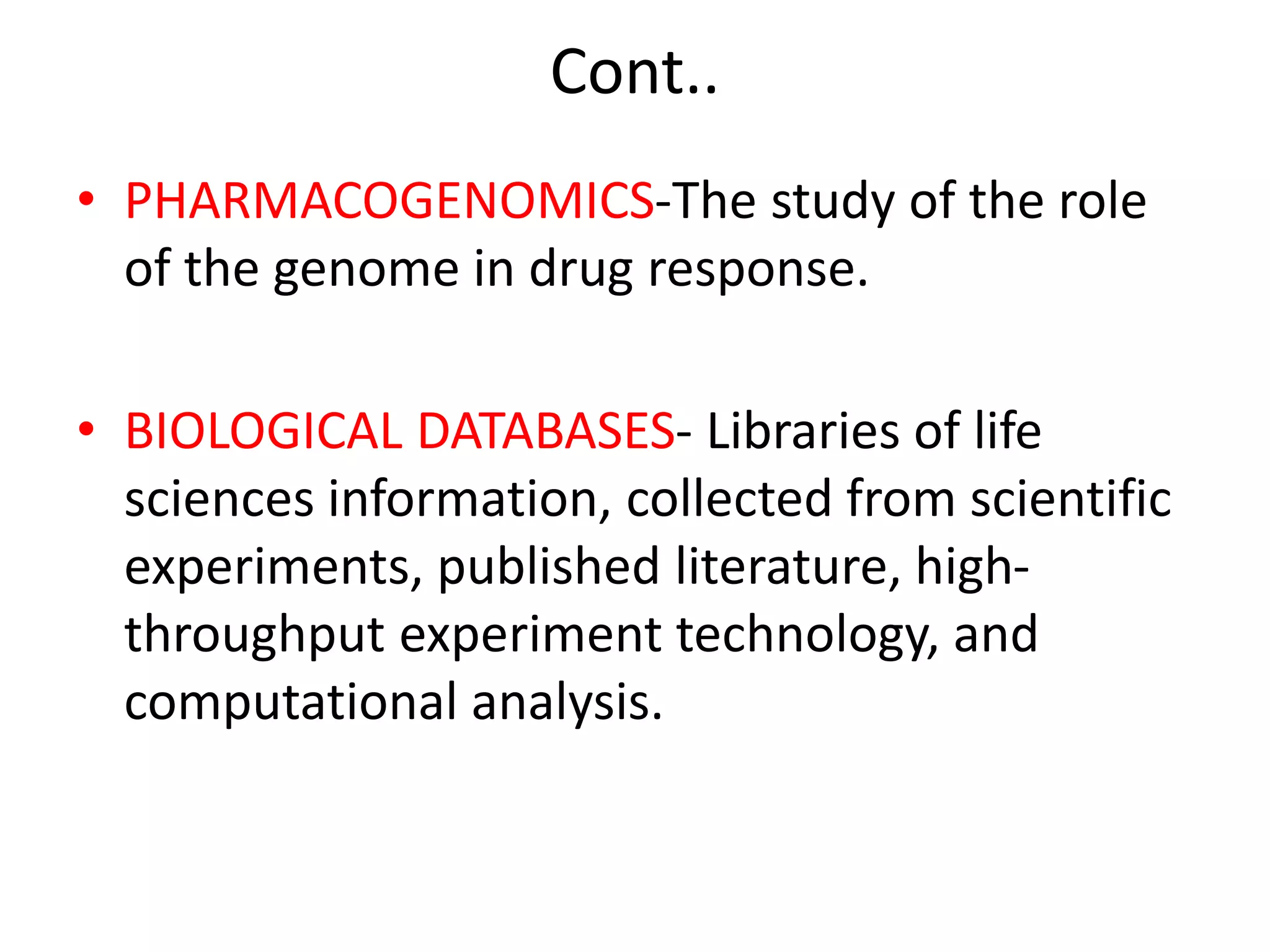 Genomic databases | PPTX