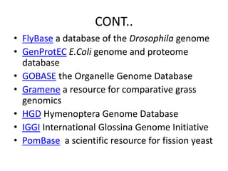 Genomic databases | PPTX