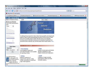 Genomic databases | PPTX