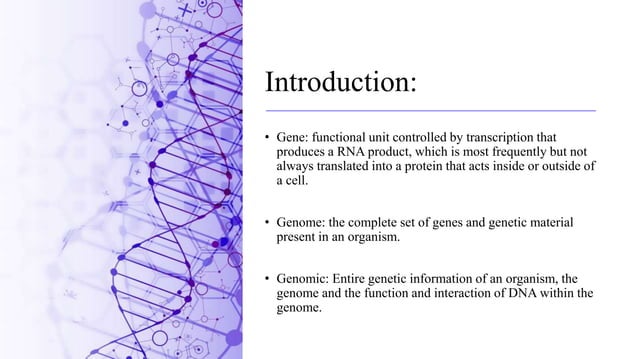 Genomic Databases-.pptx | Databases | Computer Software and Applications