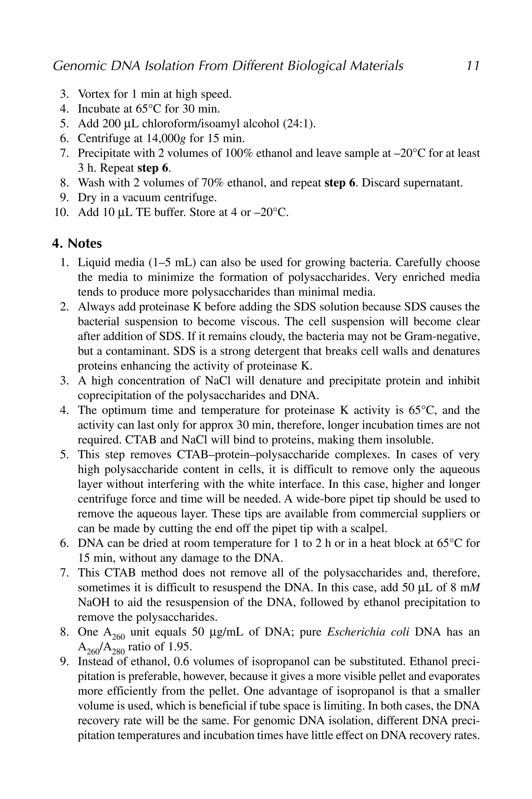 Genomic dna from different biological materials | PDF