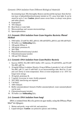Genomic dna from different biological materials | PDF | Biological ...