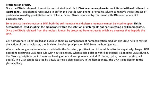 Genomic DNA isolation Presentation for Teachers | PPTX