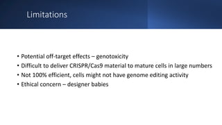Genomic editing presentation | PPTX