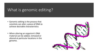 Genomic editing presentation | PPTX
