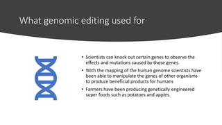 Genomic editing presentation | PPTX