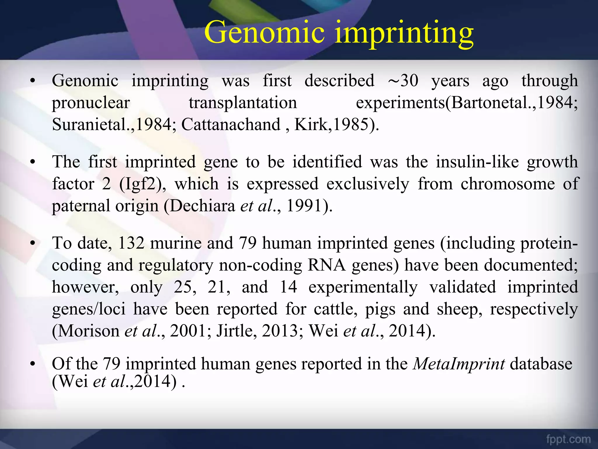 Genomic imprinting | PPTX