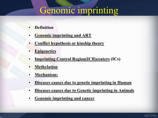 Genomic Imprinting Mechanism