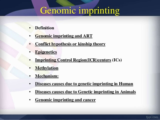 Genomic imprinting