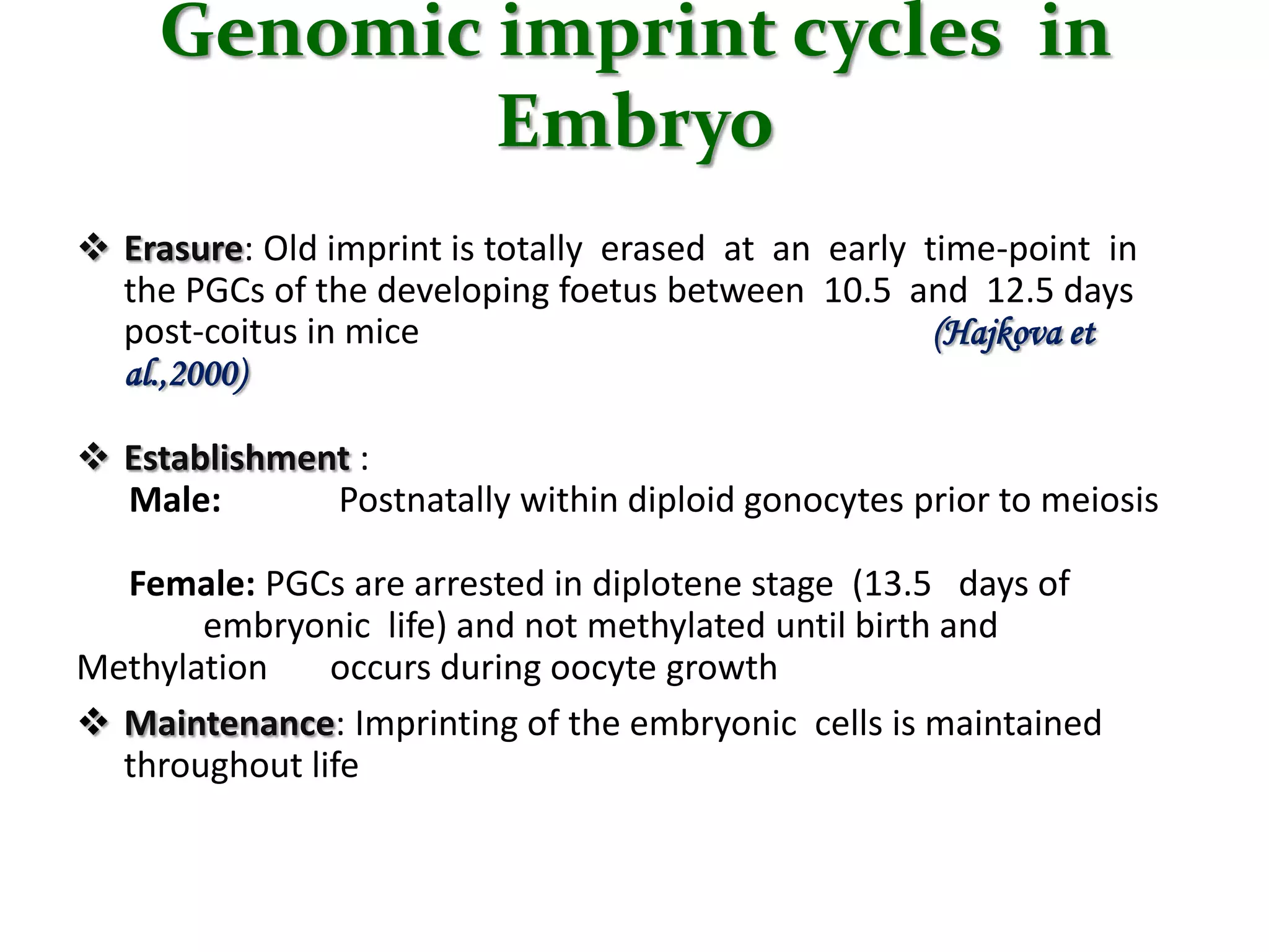 Genomic imprinting | PPTX
