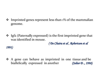 Genomic imprinting | PPTX