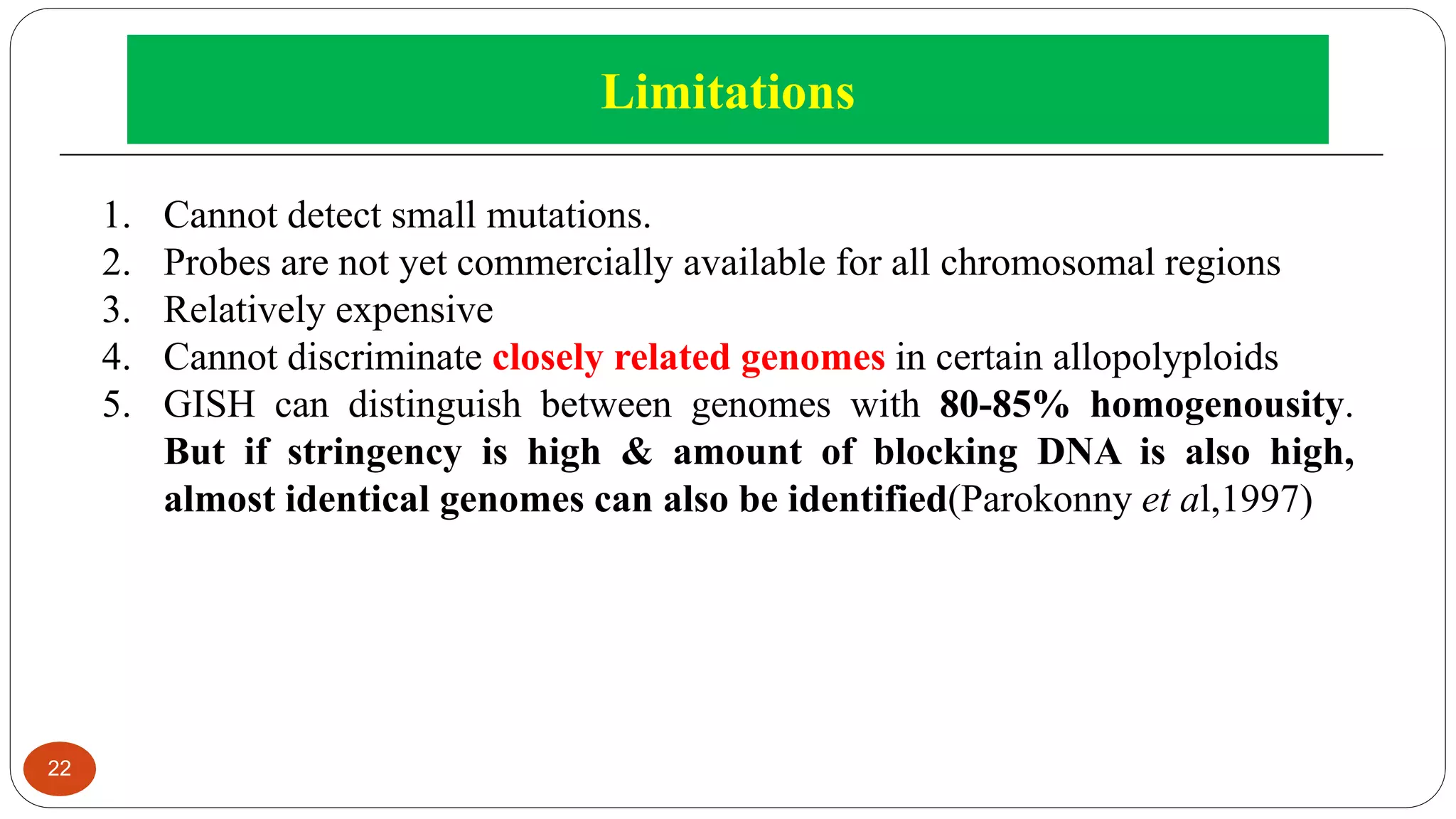 Genomic In-Situ Hybridization (GISH)-Principles, Methods and ...