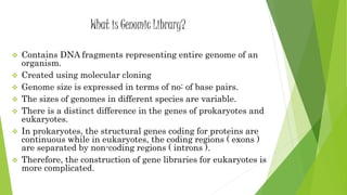 Genomic library | PPTX