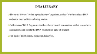 Genomic library | PPTX