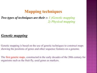 Genomic mapping by kk sahu | PPTX