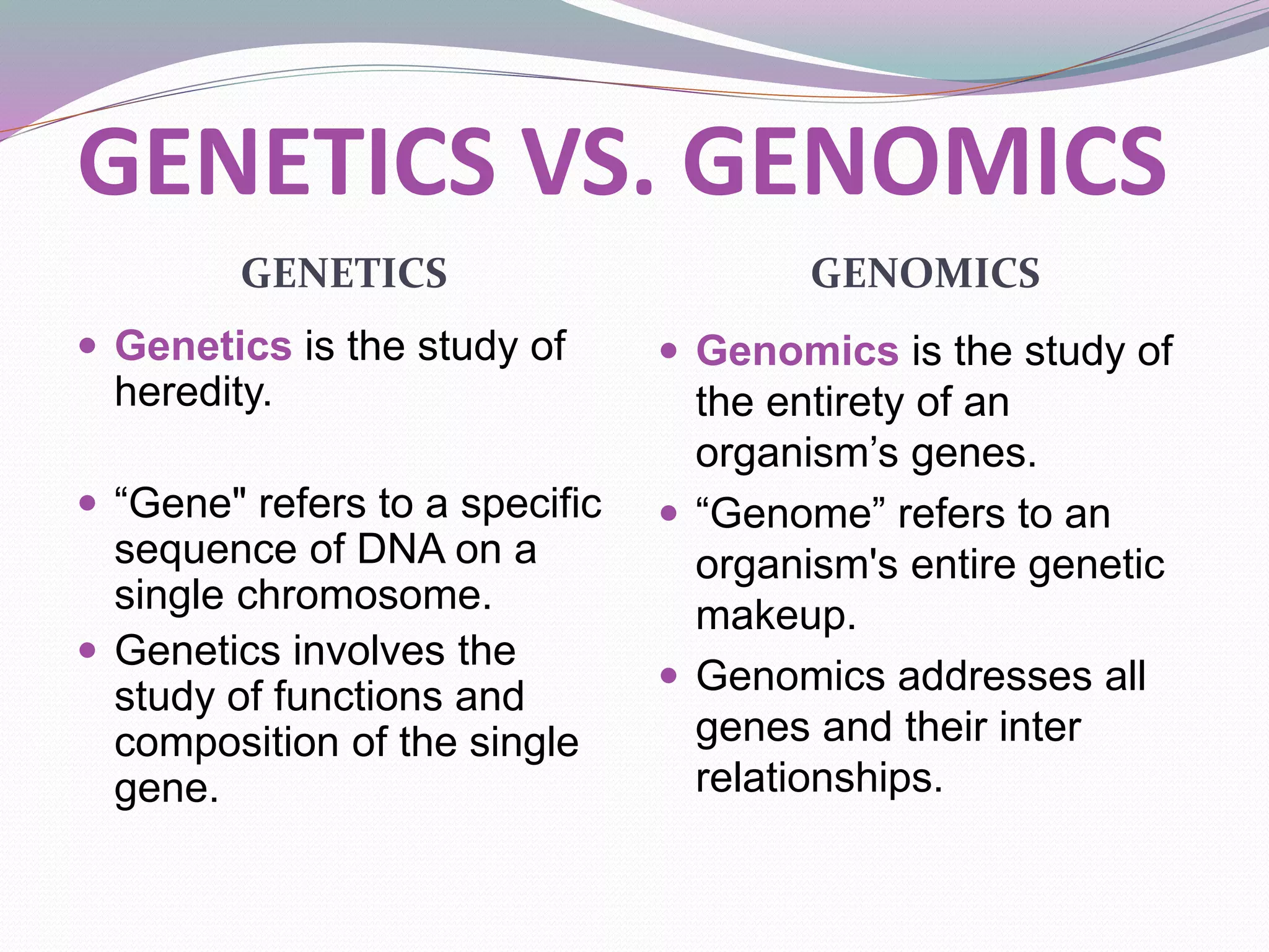 Genomics | PPTX