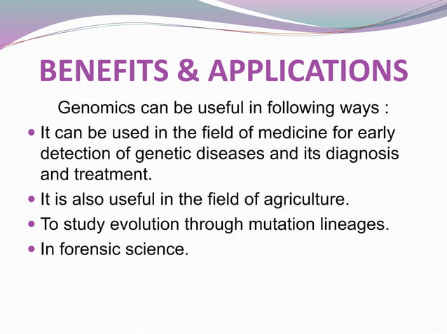 Genomics | PPTX