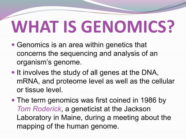 Genomics | PPTX