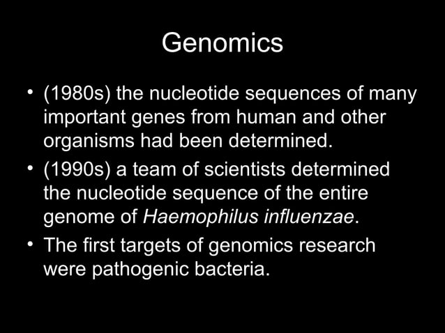 Genomics | PPT | Genetics | Science