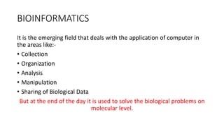 Genomics and Bioinformatics | PPTX