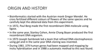 Genomics and Bioinformatics | PPTX