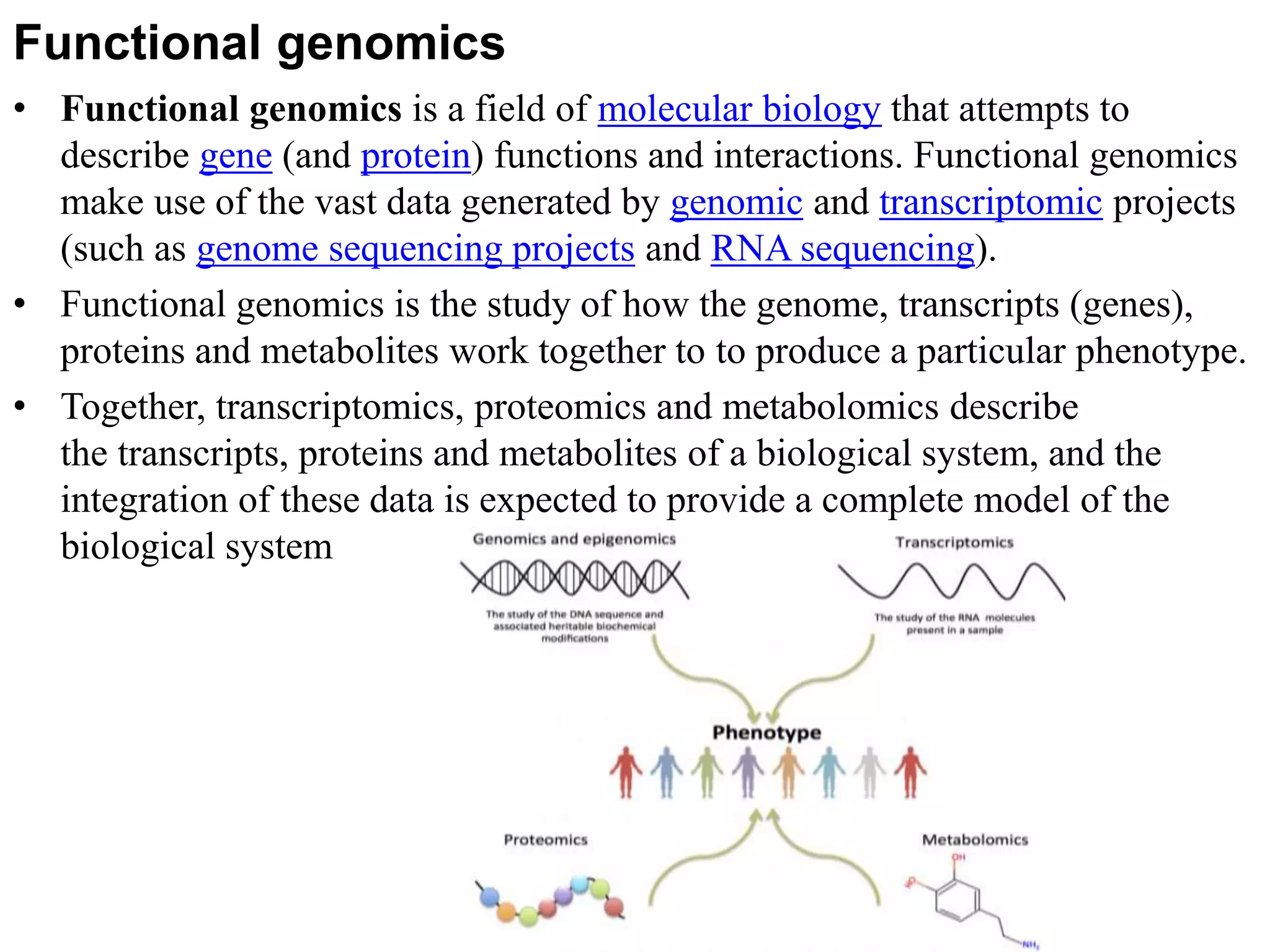 Genomics(functional genomics) | PPTX