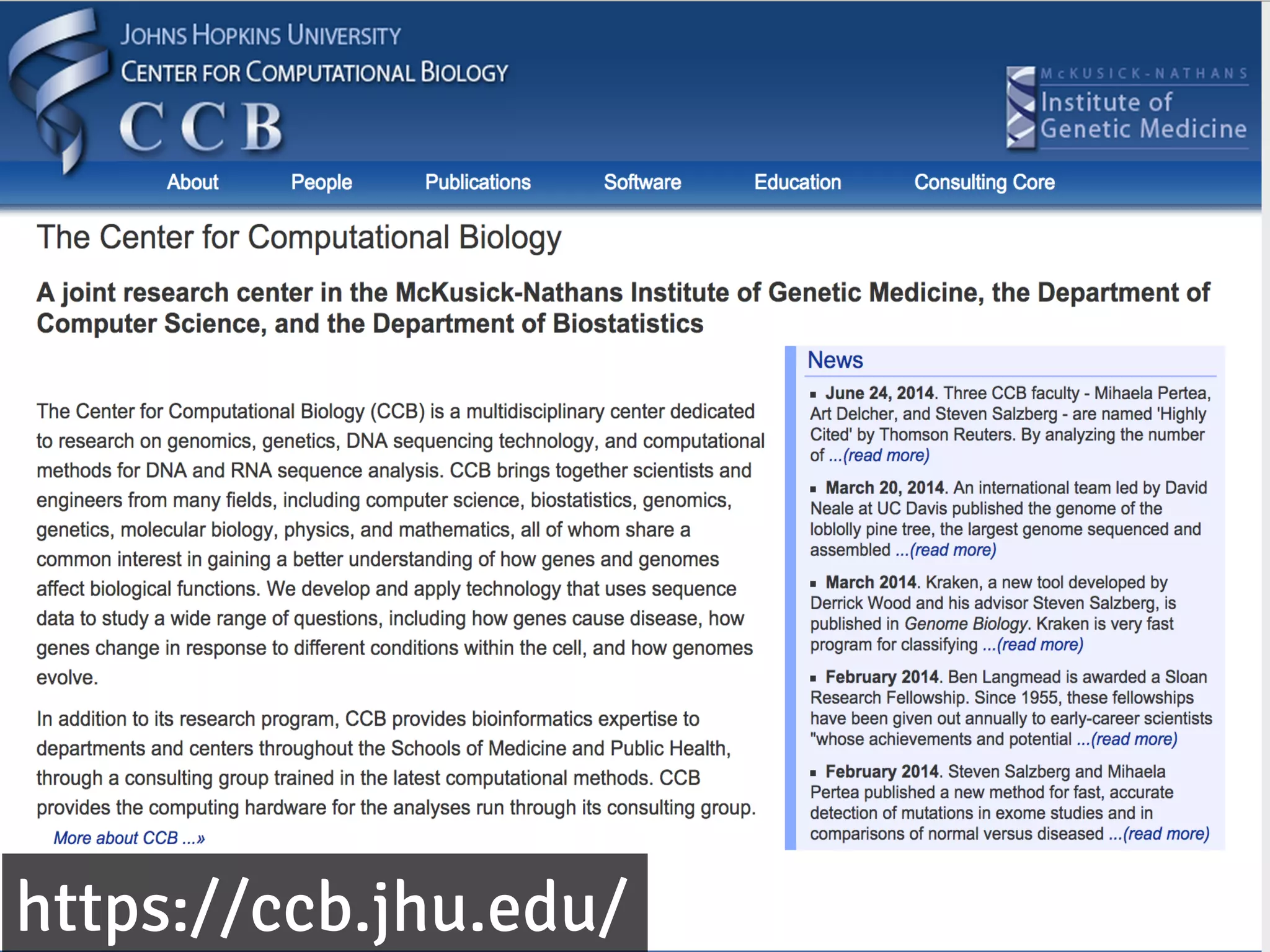 Flash talk about Johns Hopkins Biostatistics Genomics Group | PPT