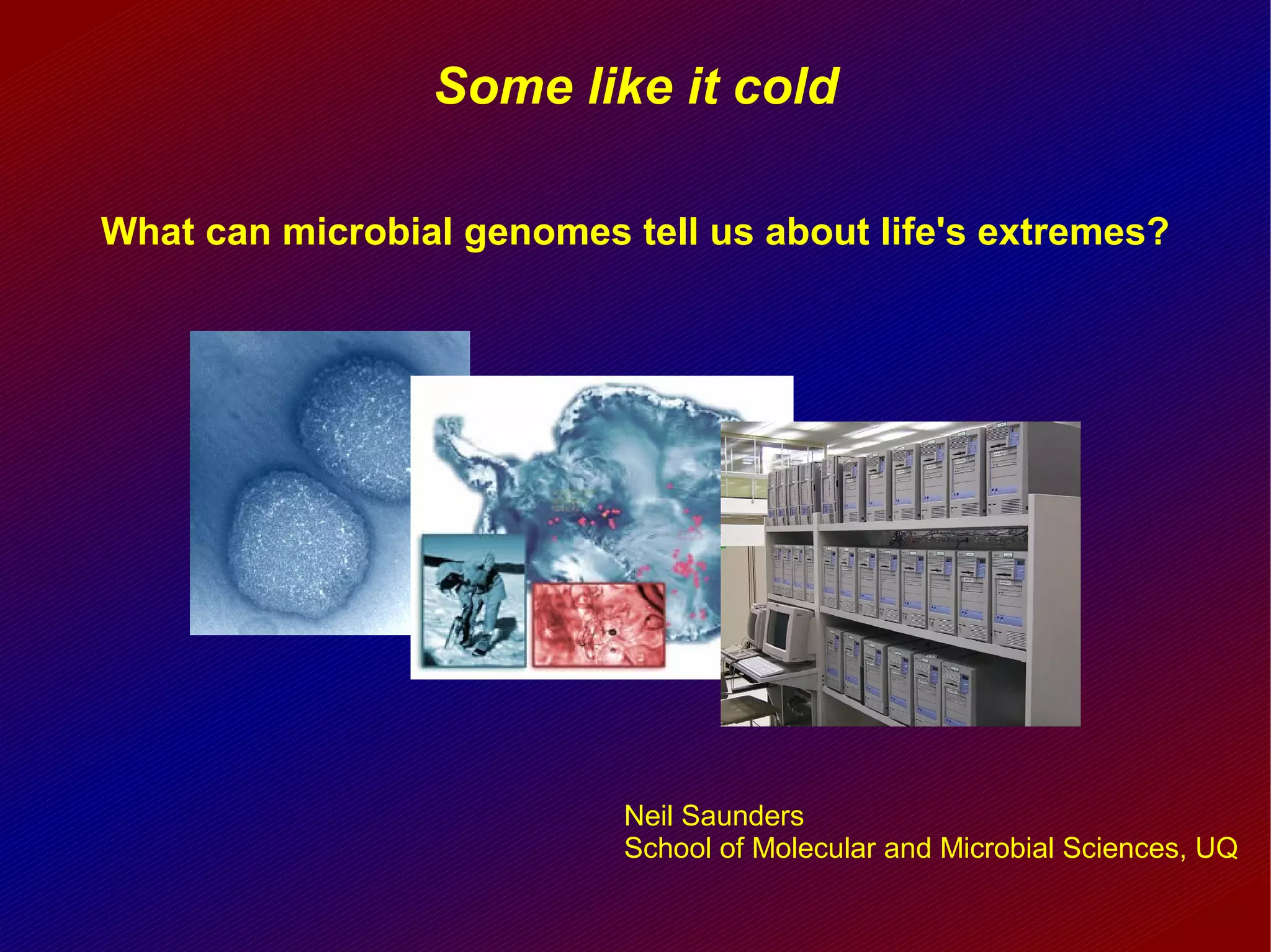 Genomics of cold-adapted microorganisms | PDF