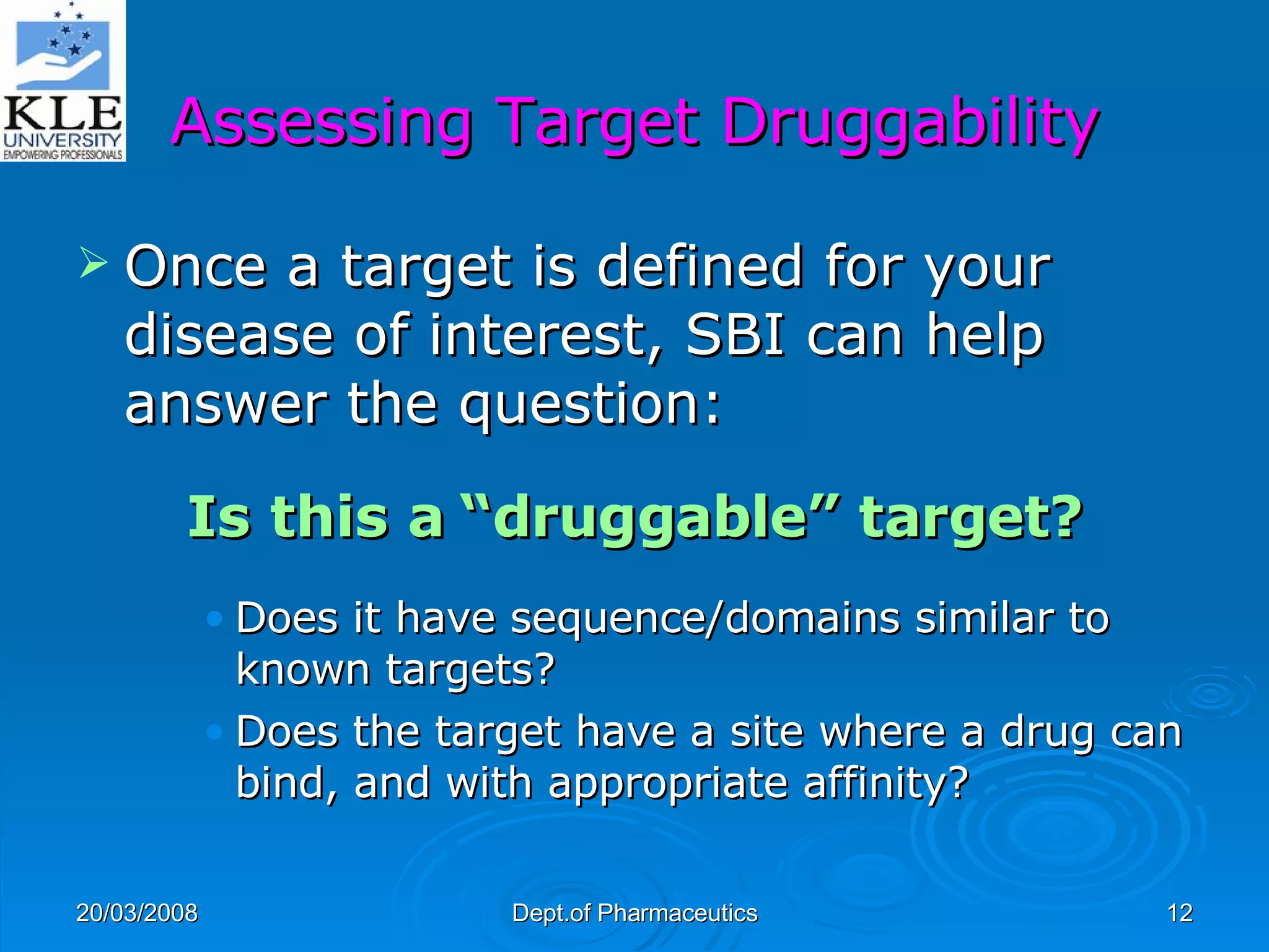 Genomics & Proteomics Based Drug Discovery | PPT