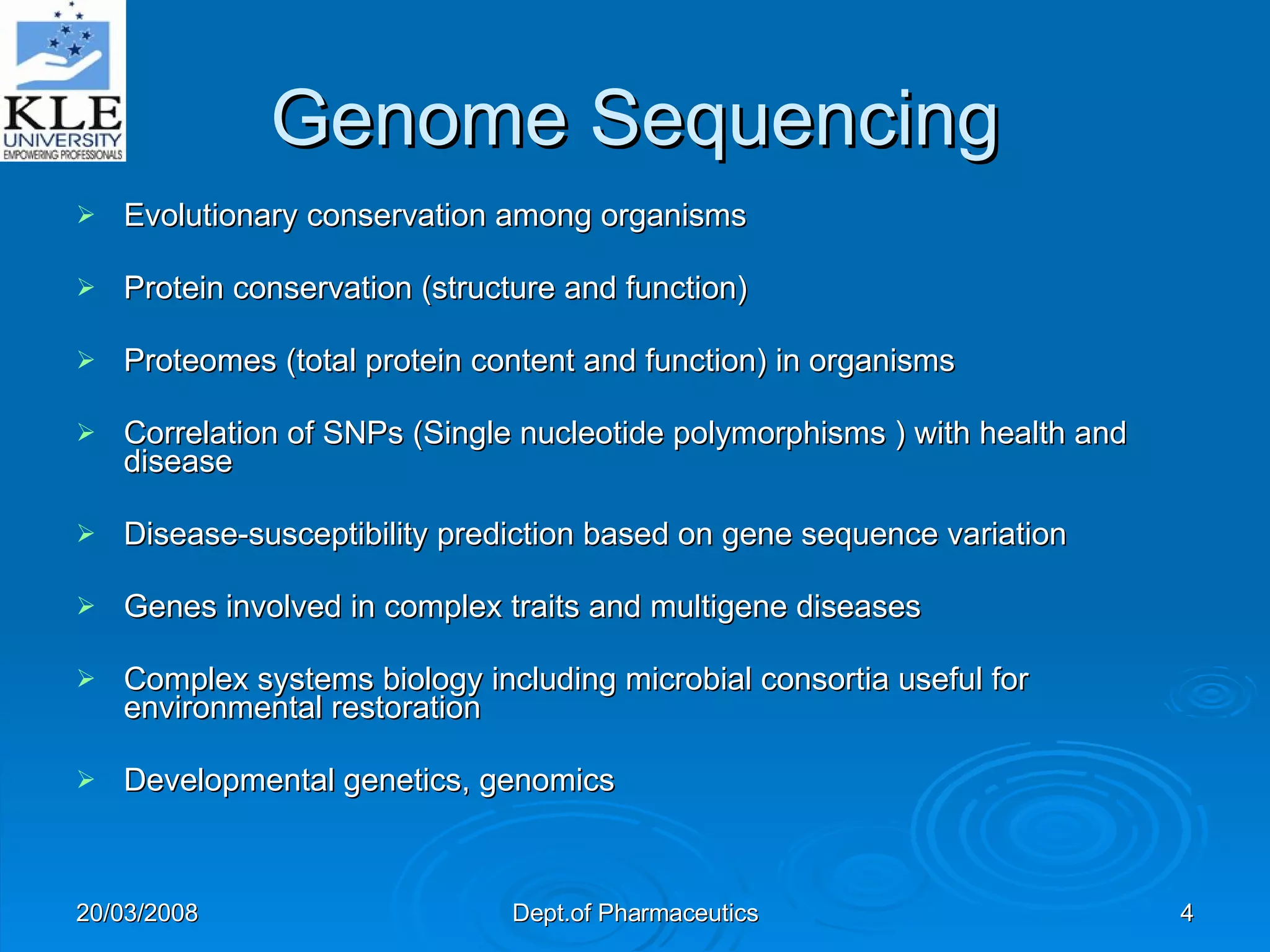 Genomics & Proteomics Based Drug Discovery | PPT