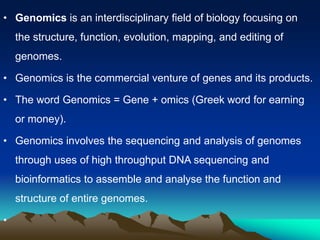 Genomics | PPTX