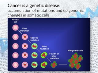 Genomics and Cancer | PPTX | Cancer | Diseases and Conditions
