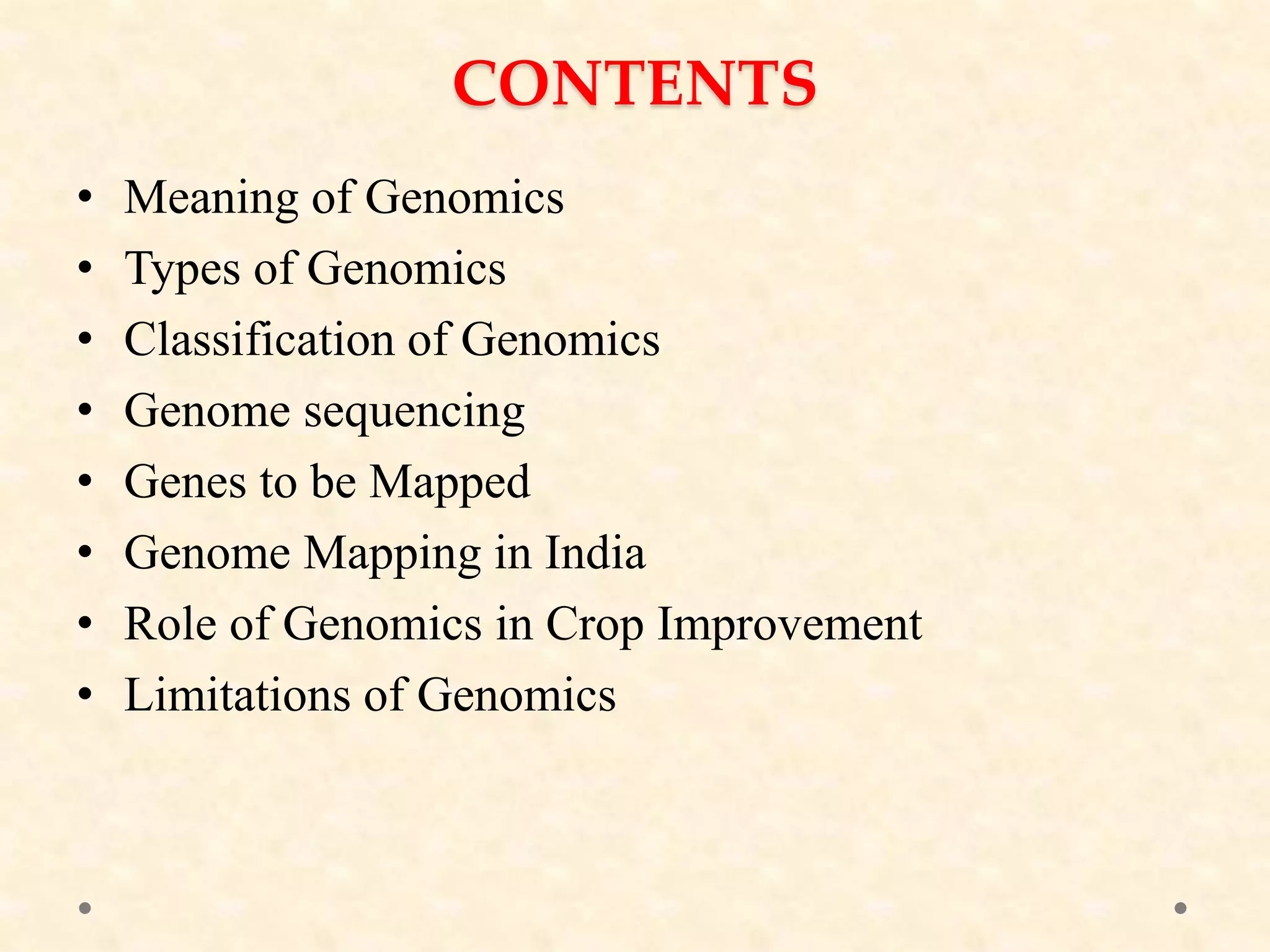 Genomics and its application in crop improvement | PDF
