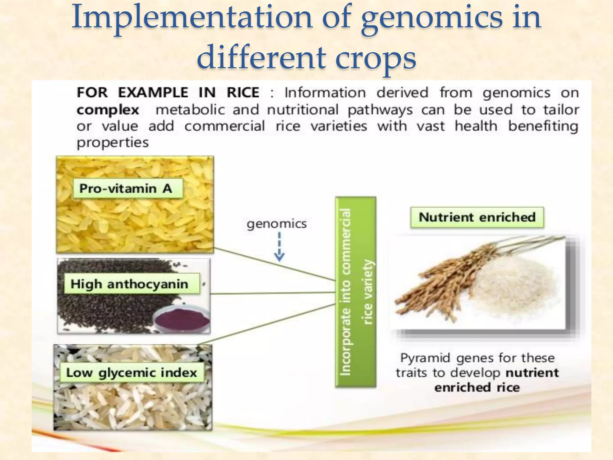 Genomics and its application in crop improvement | PDF