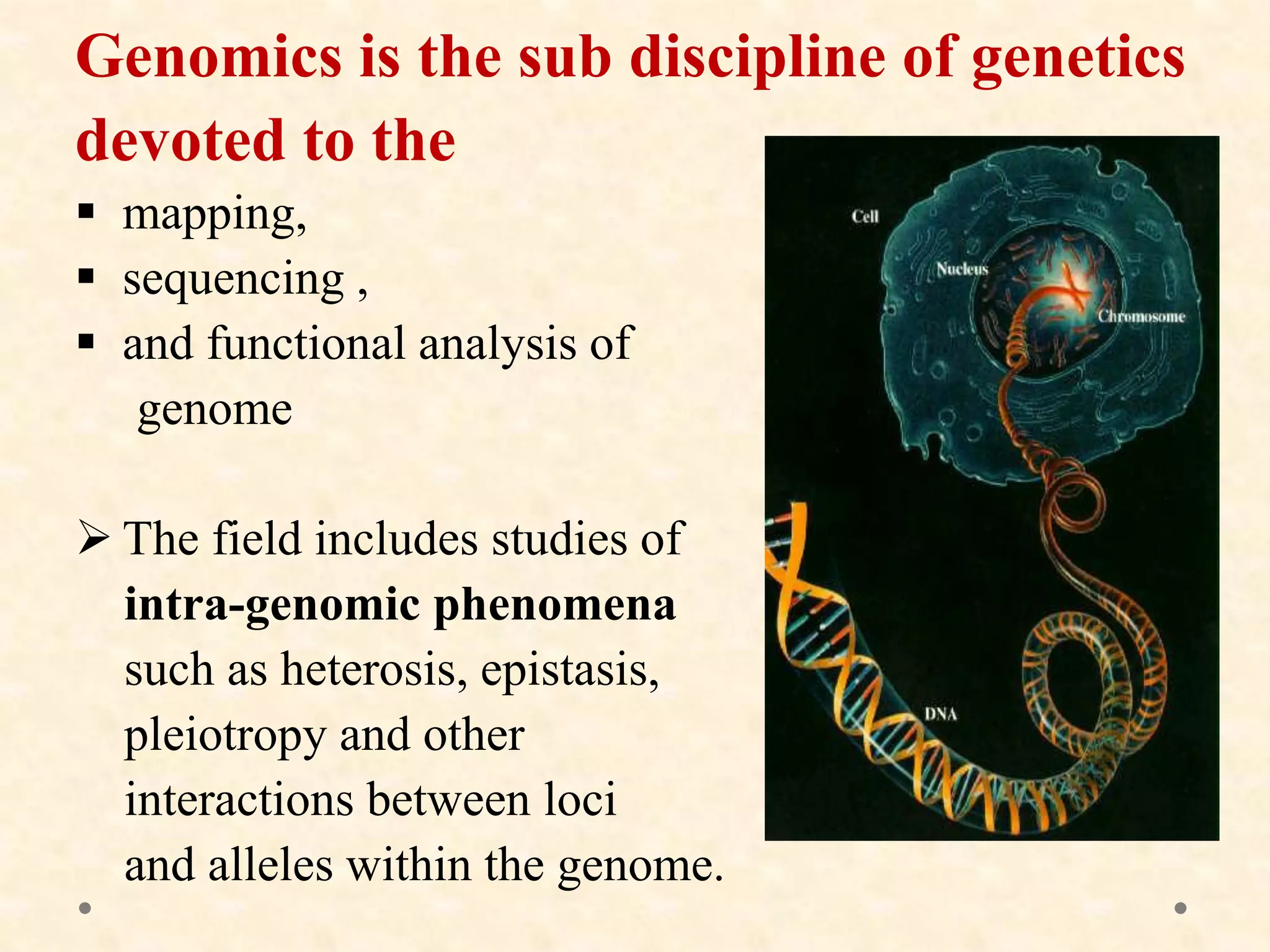 Genomics and its application in crop improvement | PDF