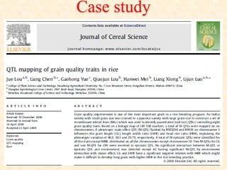 Genomics and its application in crop improvement | PDF