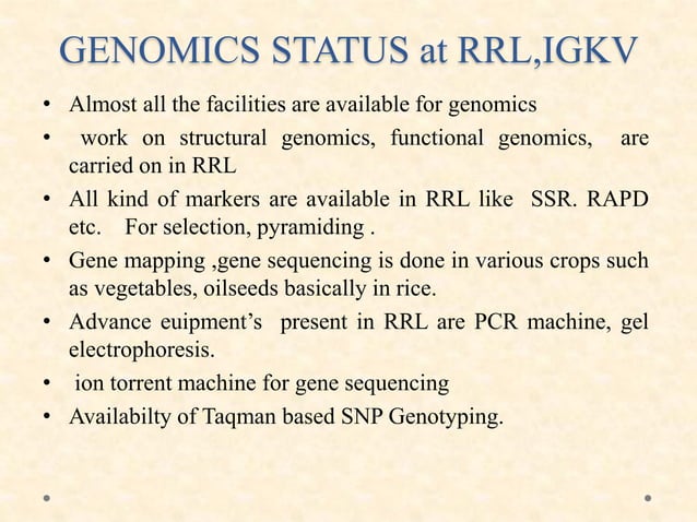 Genomics and its application in crop improvement | PDF
