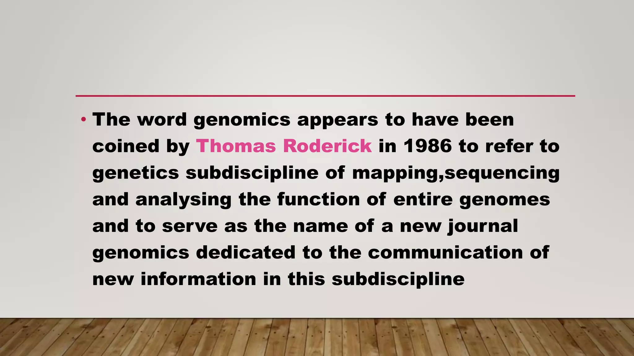 Genomics and proteomics ppt | PPTX