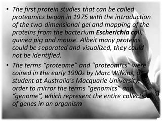 Genomics and proteomics by shreeman | PPTX
