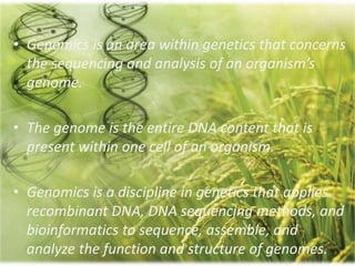 Genomics and proteomics by shreeman | PPTX