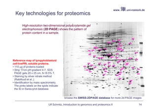Genomics and proteomics II | PDF