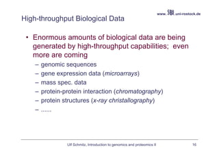 Genomics and proteomics II | PDF