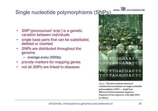 Genomics and proteomics II | PDF