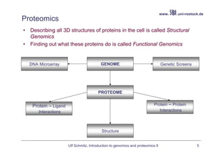 Genomics and proteomics II | PDF