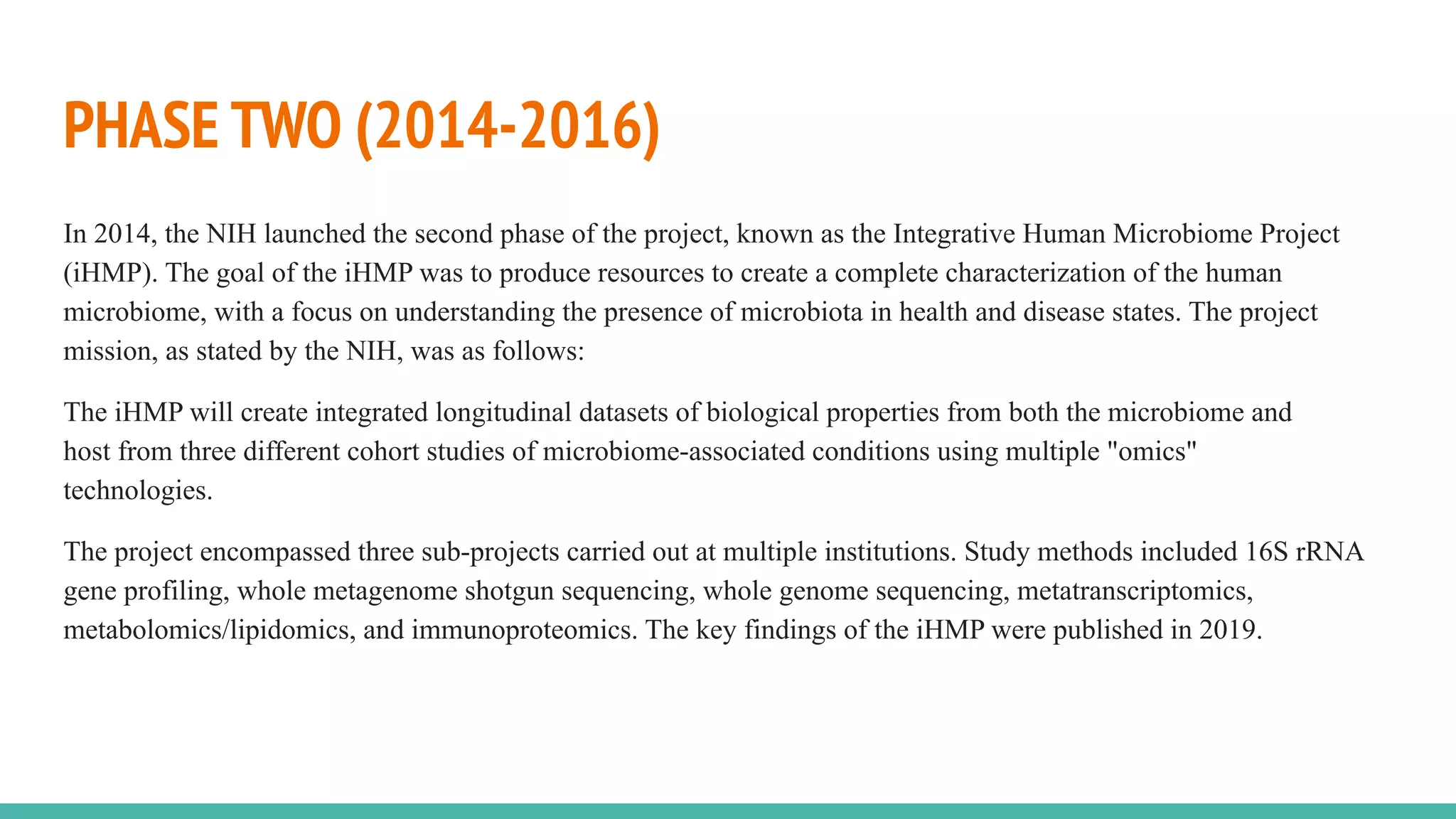 Human Microbiome Project (HMP) | PDF