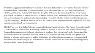 Human Microbiome Project (HMP) | PDF