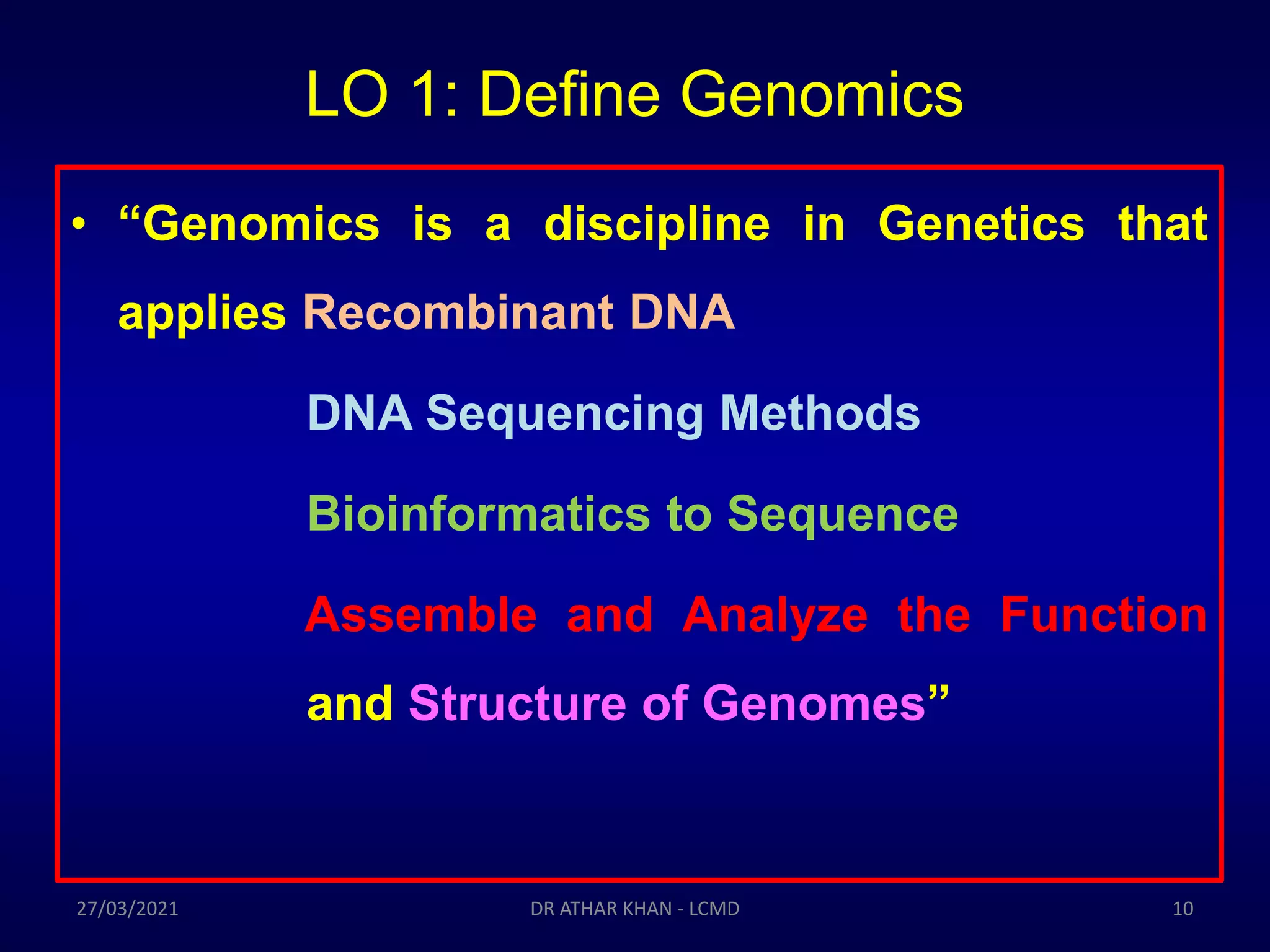 Genomics Genetics Community Public Health | PDF