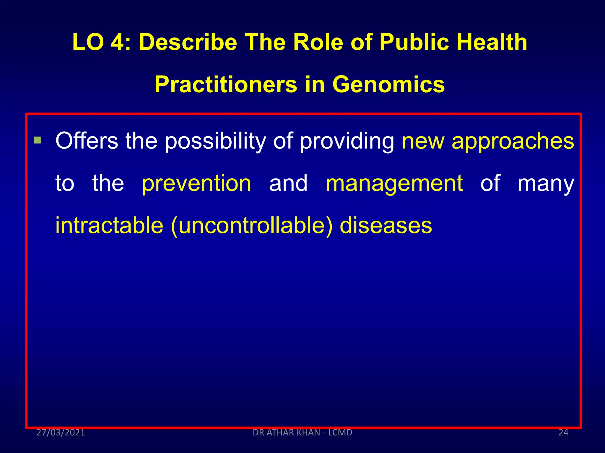 Genomics Genetics Community Public Health | PDF